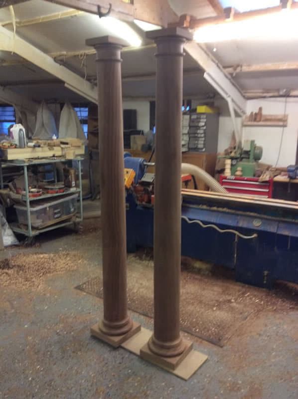 Bespoke Wooden Porch Columns / Pillars & Timber Pilasters